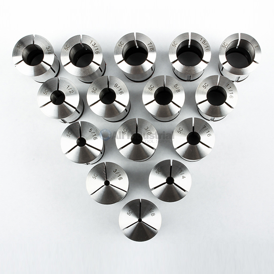 Collet Block 8-Piece 5C Round Collet Set - 0.0005" Precision Accuracy ...